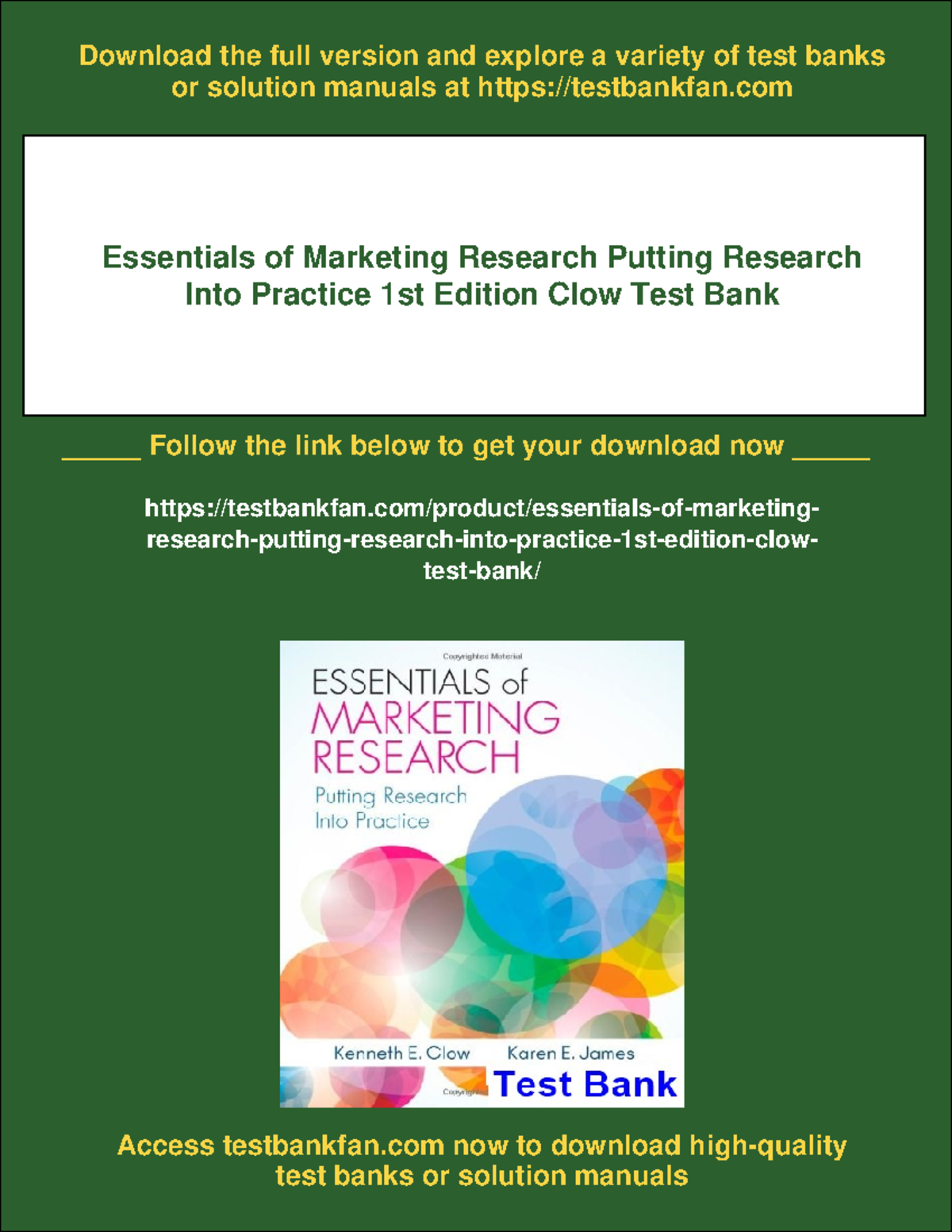 Essentials of Marketing Research: Putting Research Into Practice Test ...