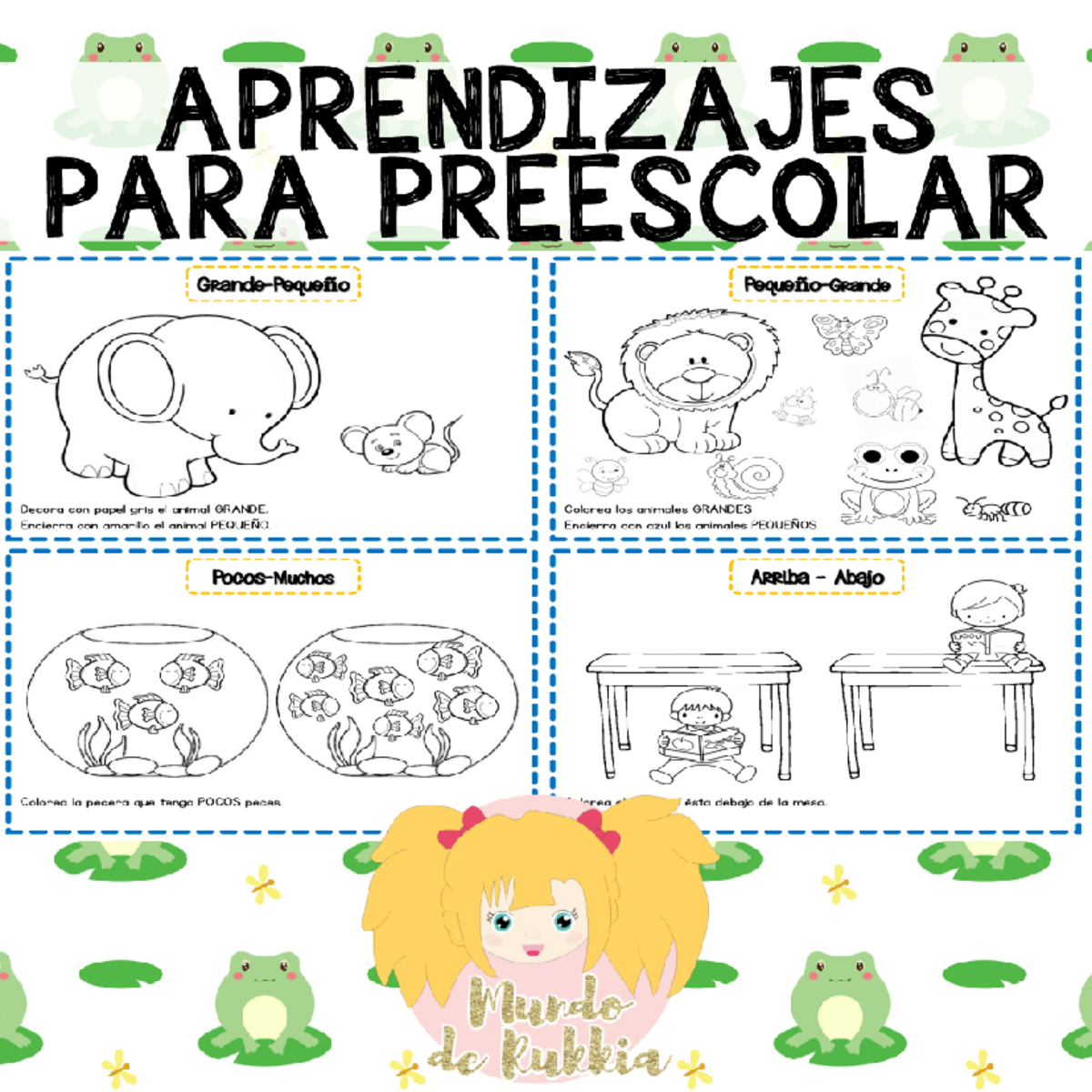 APRENDIZAJE PREESCOLAR: Actividades Creativas por Mundo de Rukkia - Studocu