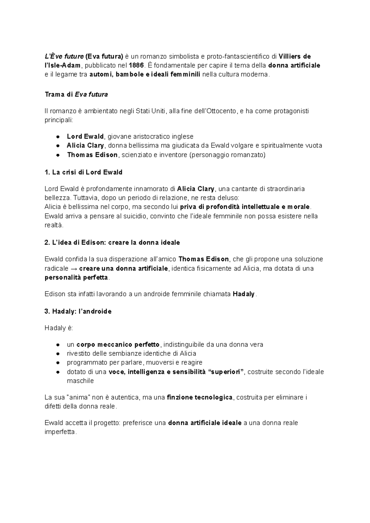 Analisi Breve di "Eva Futura" (1886) - Simbolismo e Donna Artificiale ...