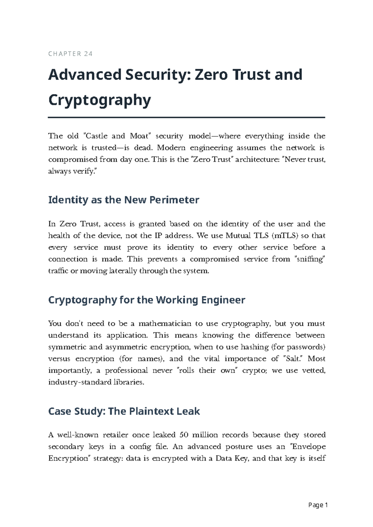 CHAPTER 24: Advanced Security - Zero Trust & Cryptography Insights ...