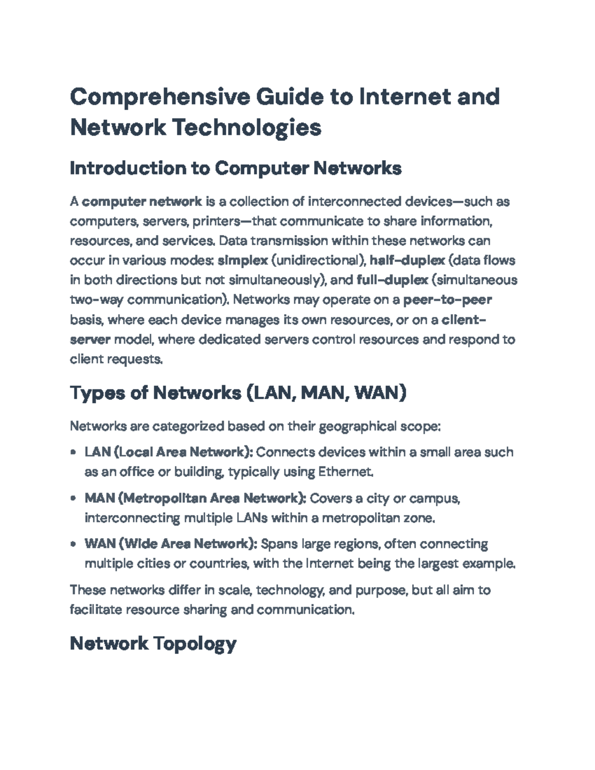 Comprehensive Guide to Internet Security & Network Tech (CS101) - Studocu