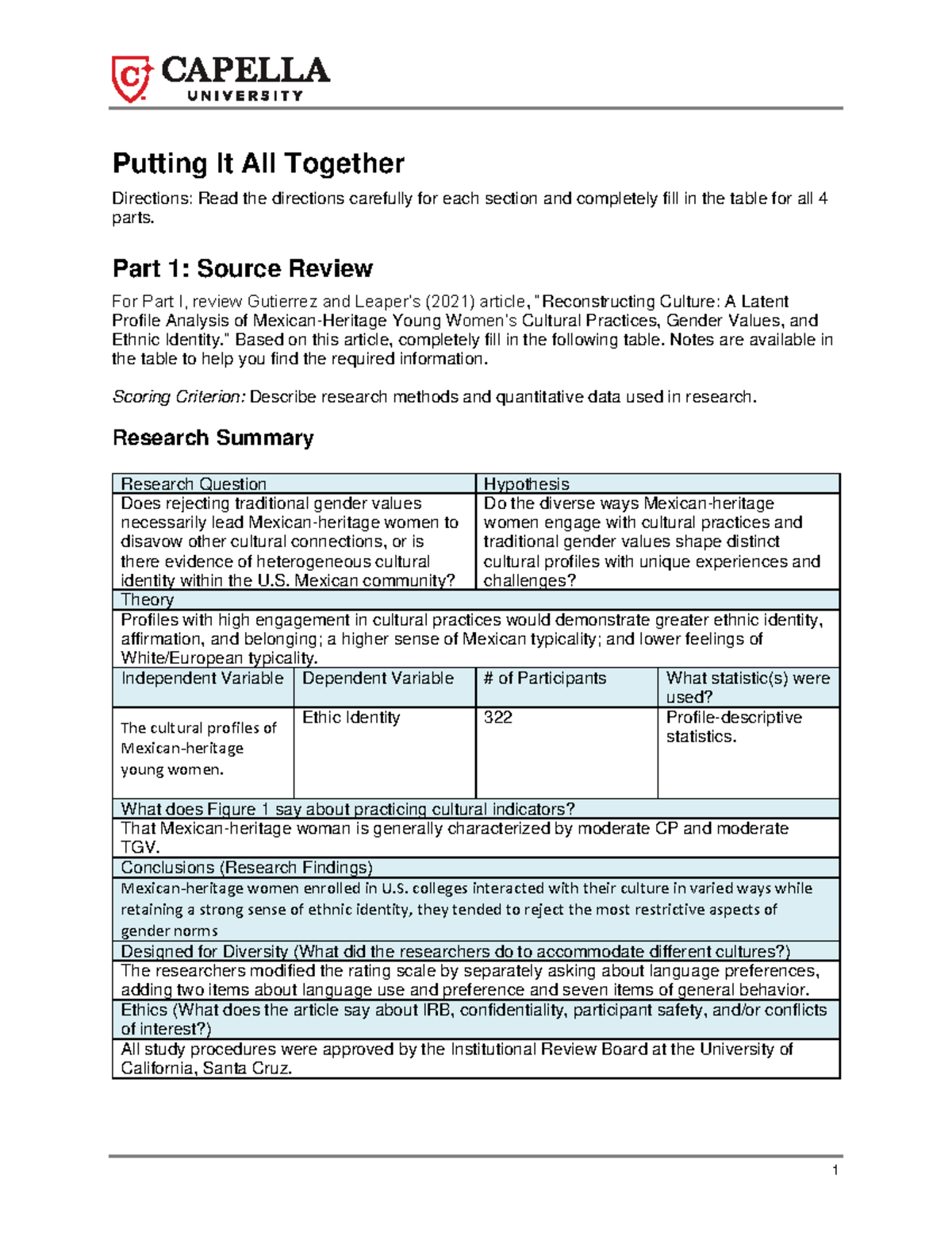 PSYC2720 Putting It All Together Worksheet: Research and Concepts - Studocu