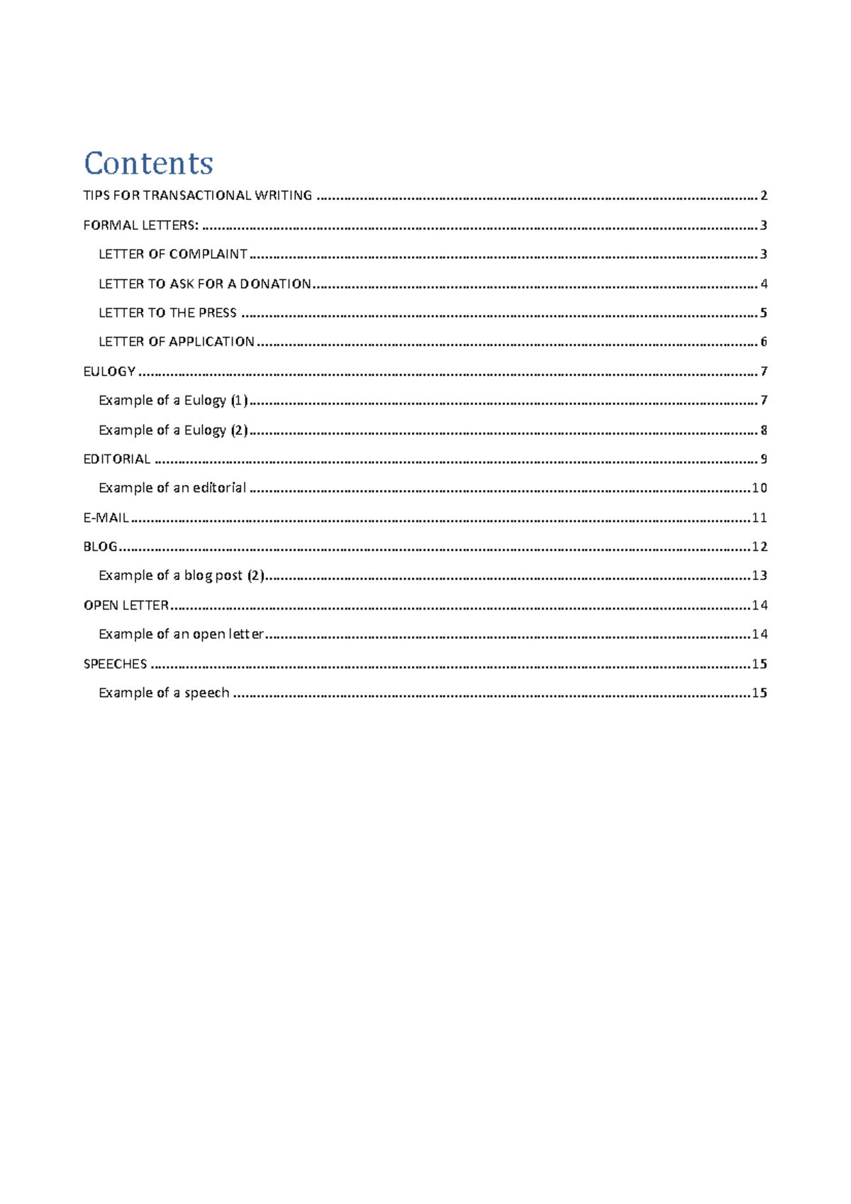 Transactional Writing Formats: Essential Tips and Examples for Success ...