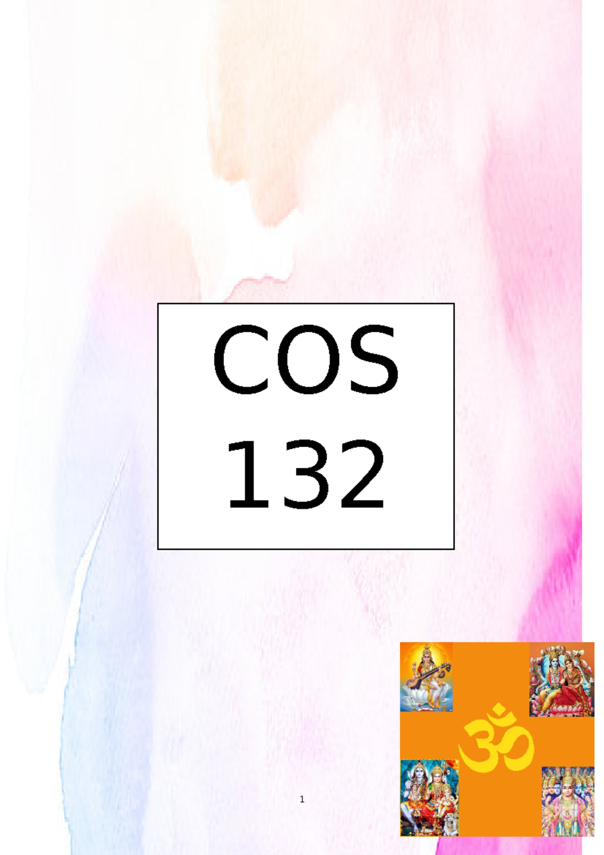 COS 132 Summary Notes: Key Concepts and Syntax Errors - Studocu