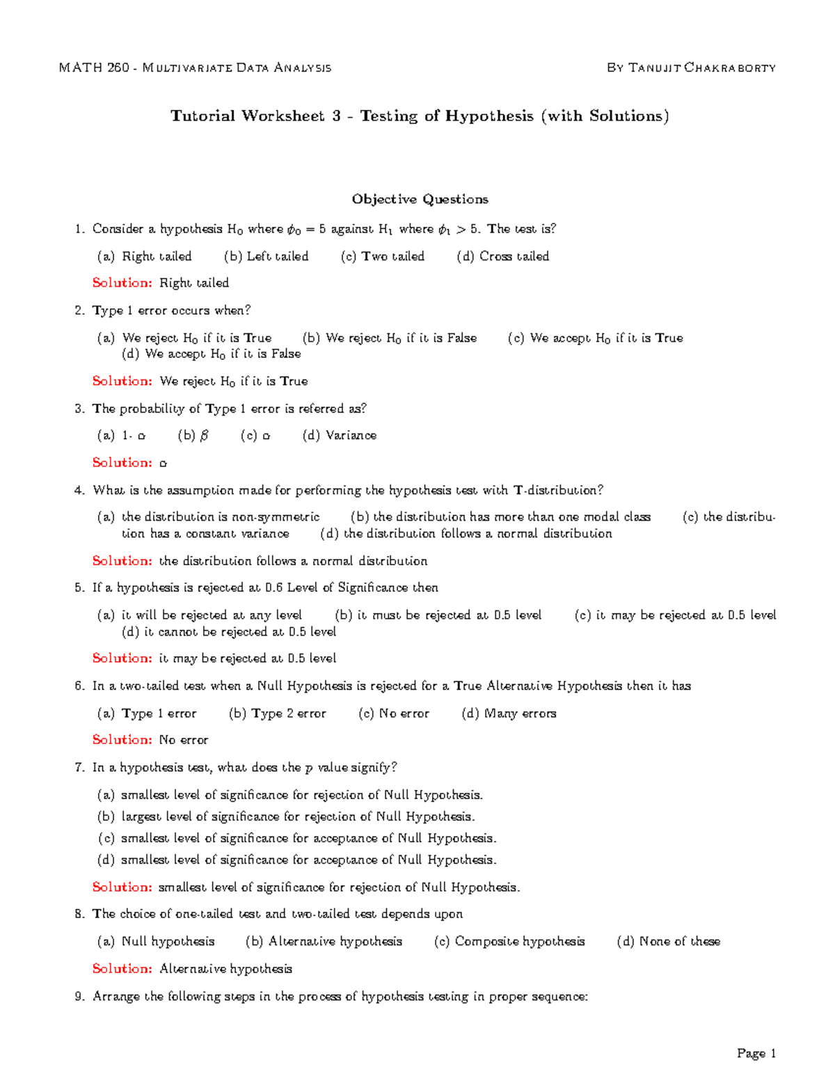 Mda td 3 sol - lecture - MATH 260 - Multivariate Data Analysis By ...