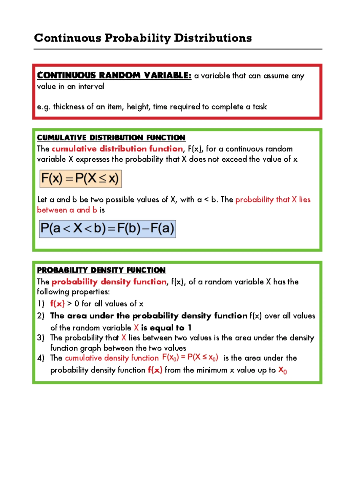 Continuous Probability Distributions - Continuous Probability ...