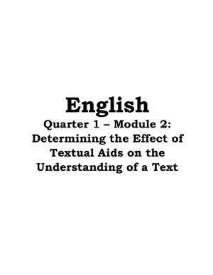 G10 English 2Q Handouts - Quarter 2 – Module 1 Connecting Ideas using ...