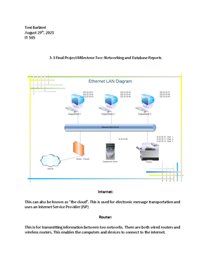 IT 650 Module 4 Scenario Activity - IT 650 Principles of Database Design Module 4 Scenario ...