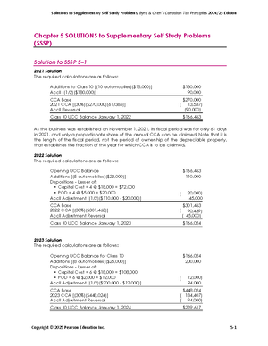 TAX 1 Answer KEY - Chapter One Test Item File Problems TIF PROBLEM ONE ...