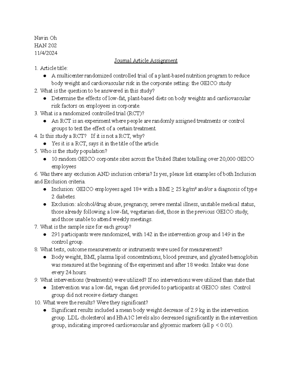Journal Article Assignment - Navin Oh HAN 202 11/4/ Journal Article ...
