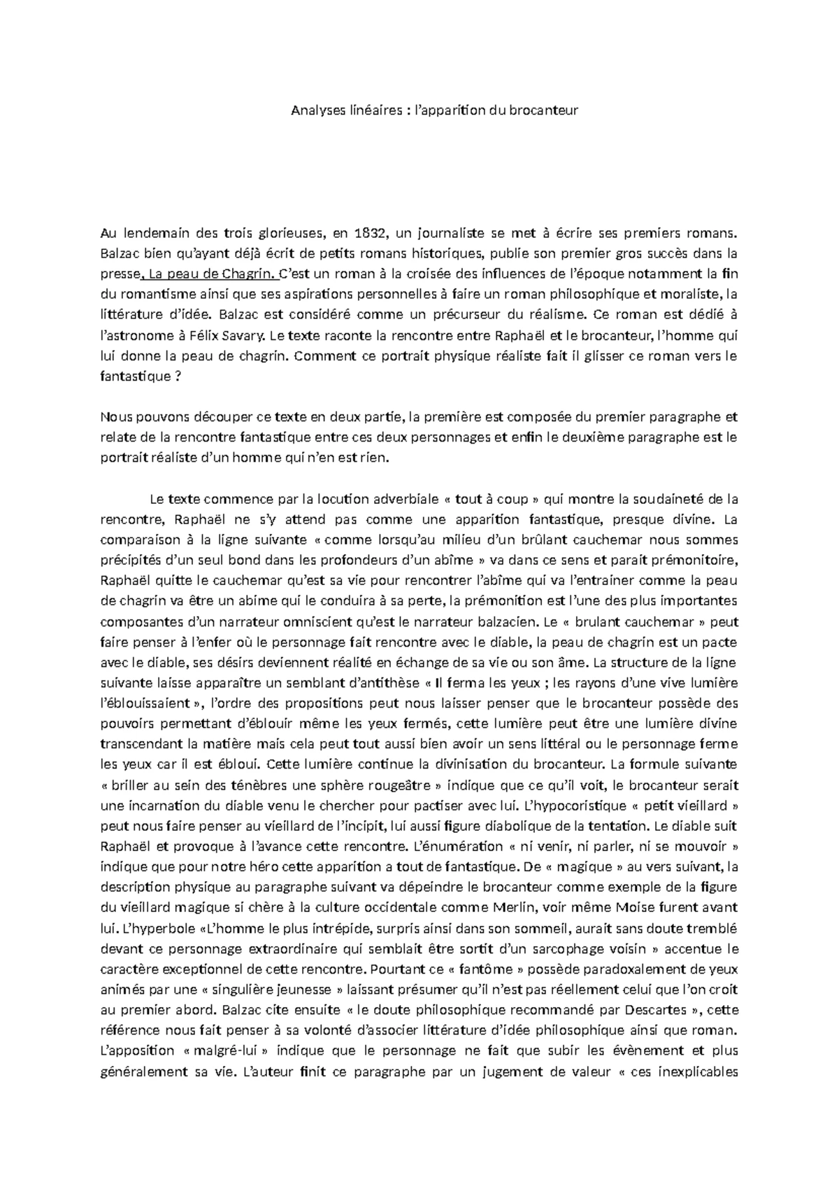 Analyse linéaire du poème "Bal des pendus" de Rimbaud - Studocu