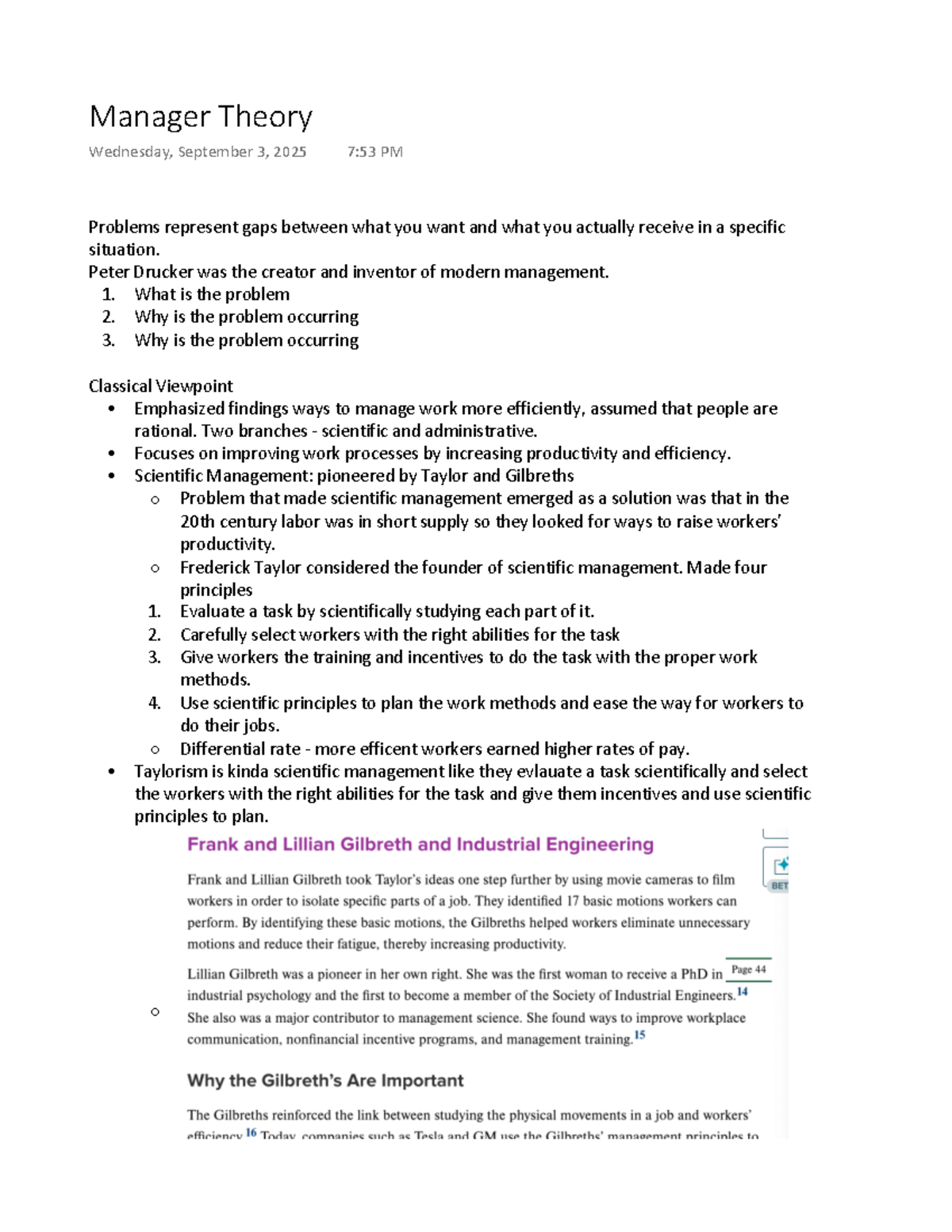 Managerial Theories & Applications in Ops Mgt (MGT 101) - Studocu