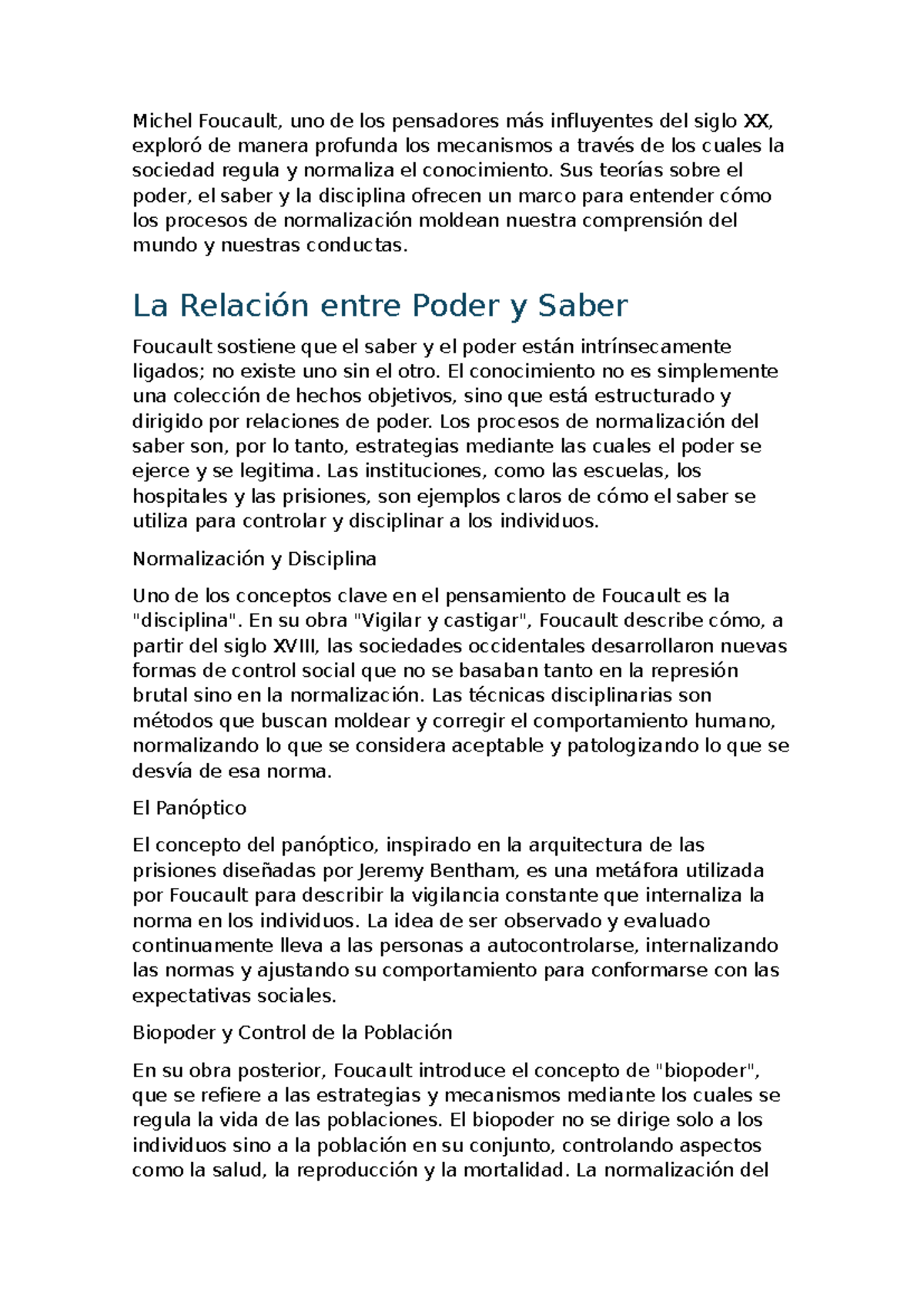 Foucault y Mouffe: Poder, Saber y Democracia Radical en el Siglo XX ...