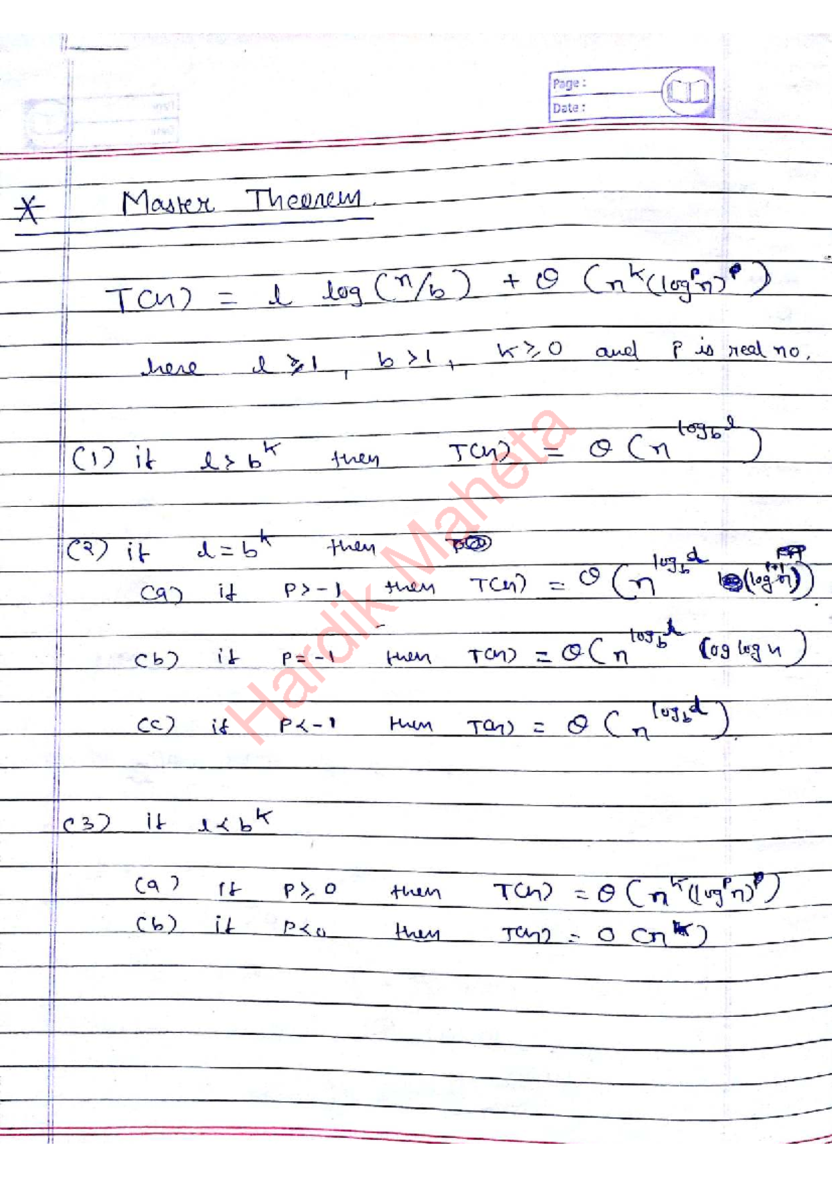 Master Theorem Examples: A Comprehensive Guide for CS 101 - Studocu