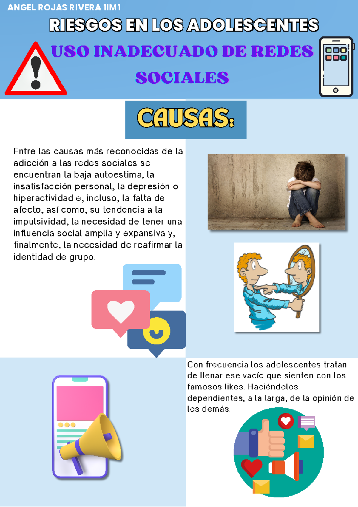 Infografía sobre el uso inadecuado de redes en adolescentes 20231207 ...