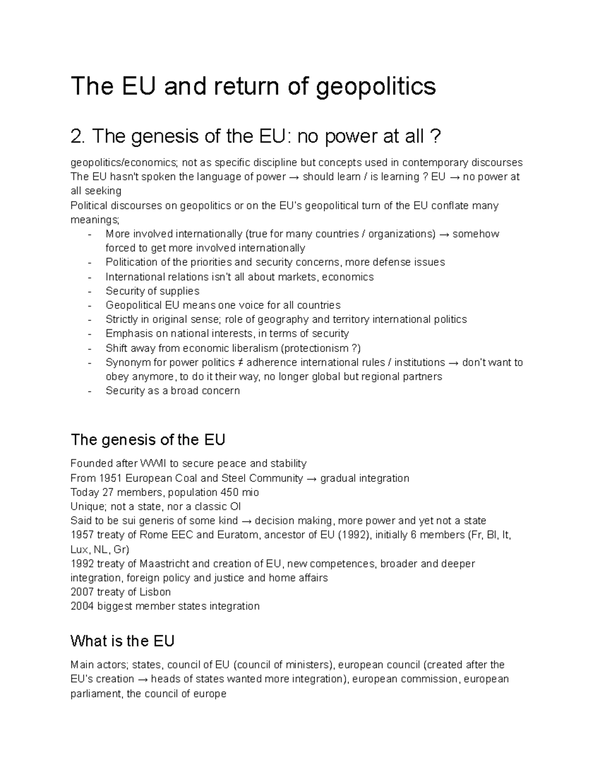 The EU's Geopolitical Shift: Understanding Power Dynamics and ...