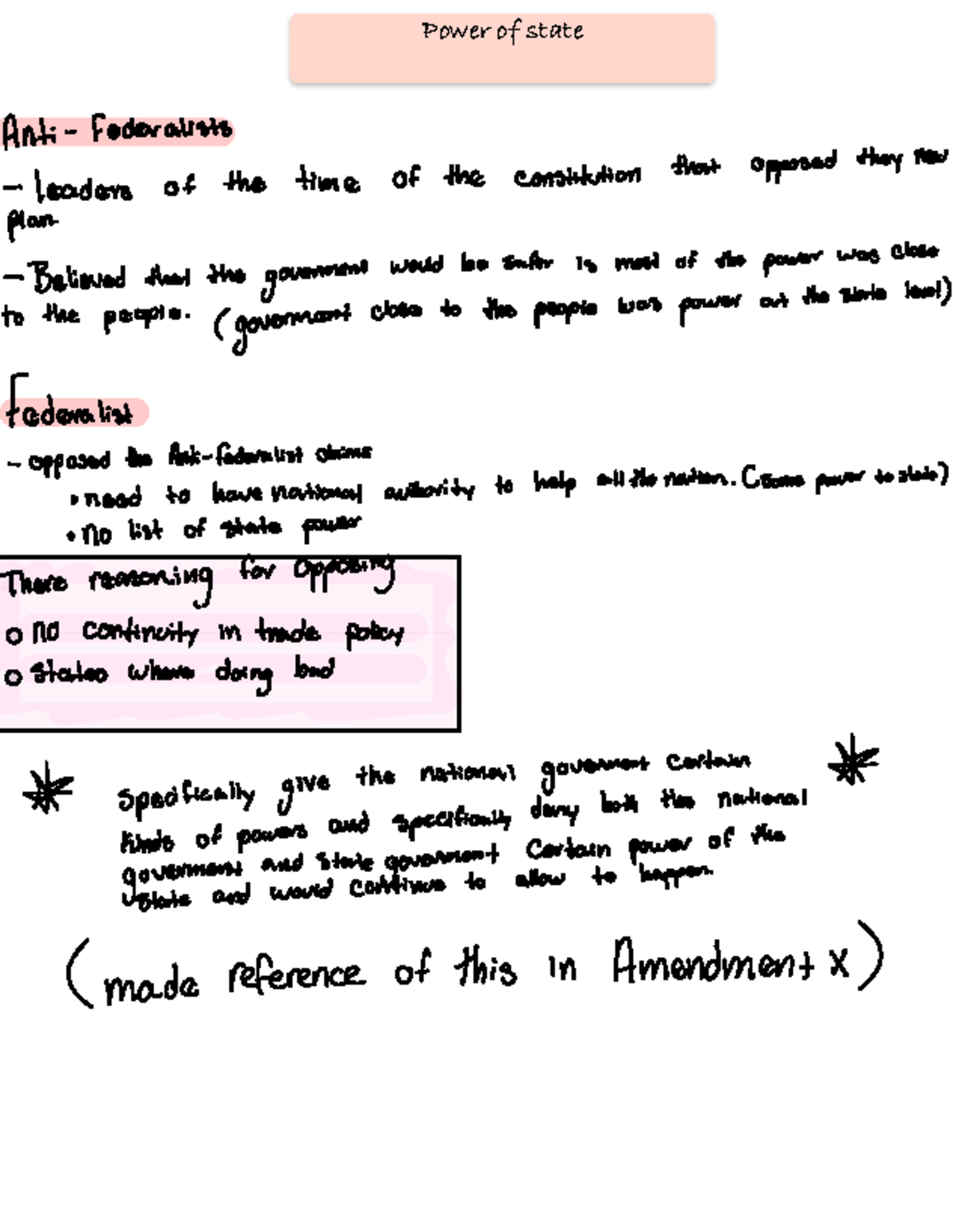 Understanding the Power of State: Federalists vs. Anti-Federalists ...
