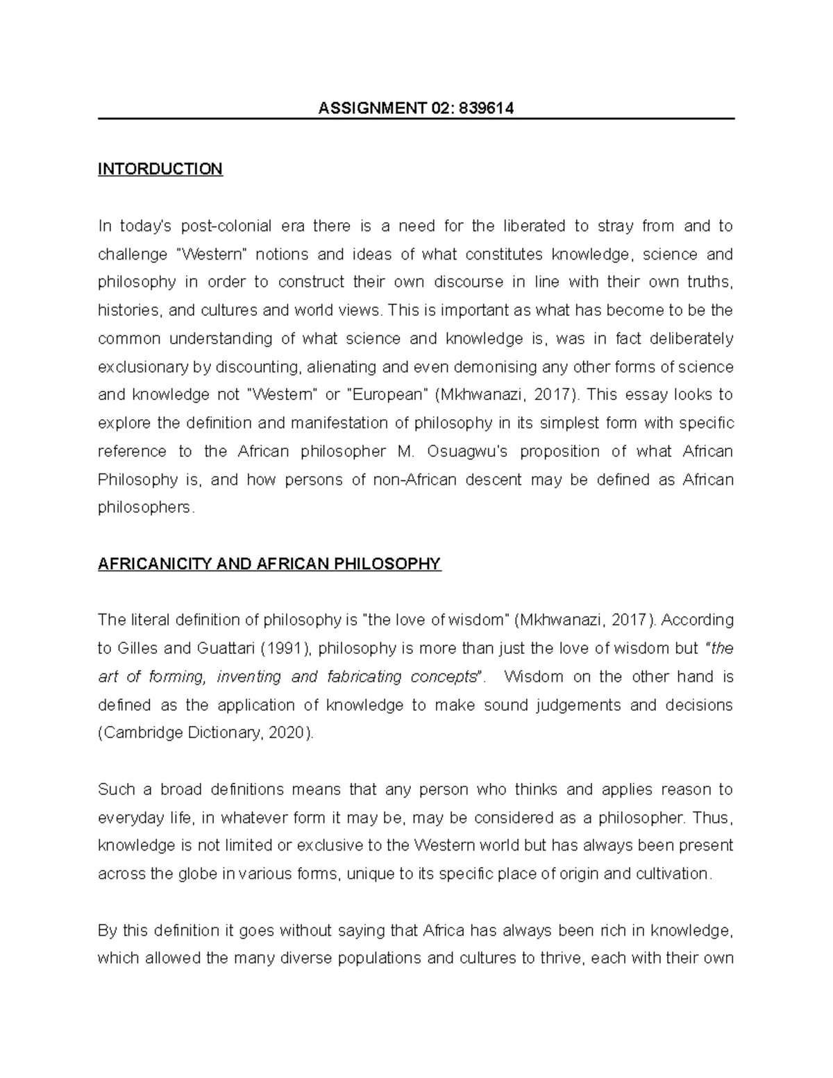 PLS1502 Essay Question – Assessment 2 Final - PLS1502: ESSAY QUESTION – ASSESSMENT 2 Dear ...