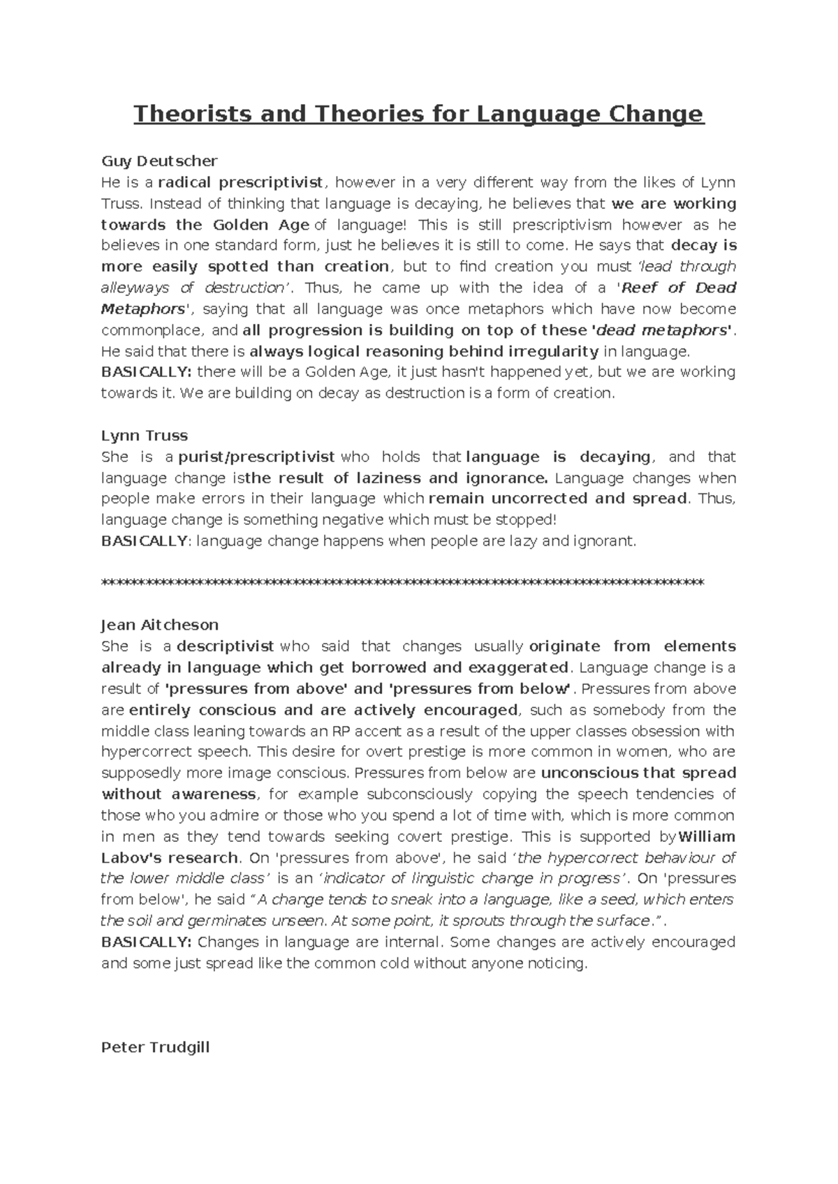 Language Change Theorists: Key Concepts & Ideas on Linguistic Evolution ...