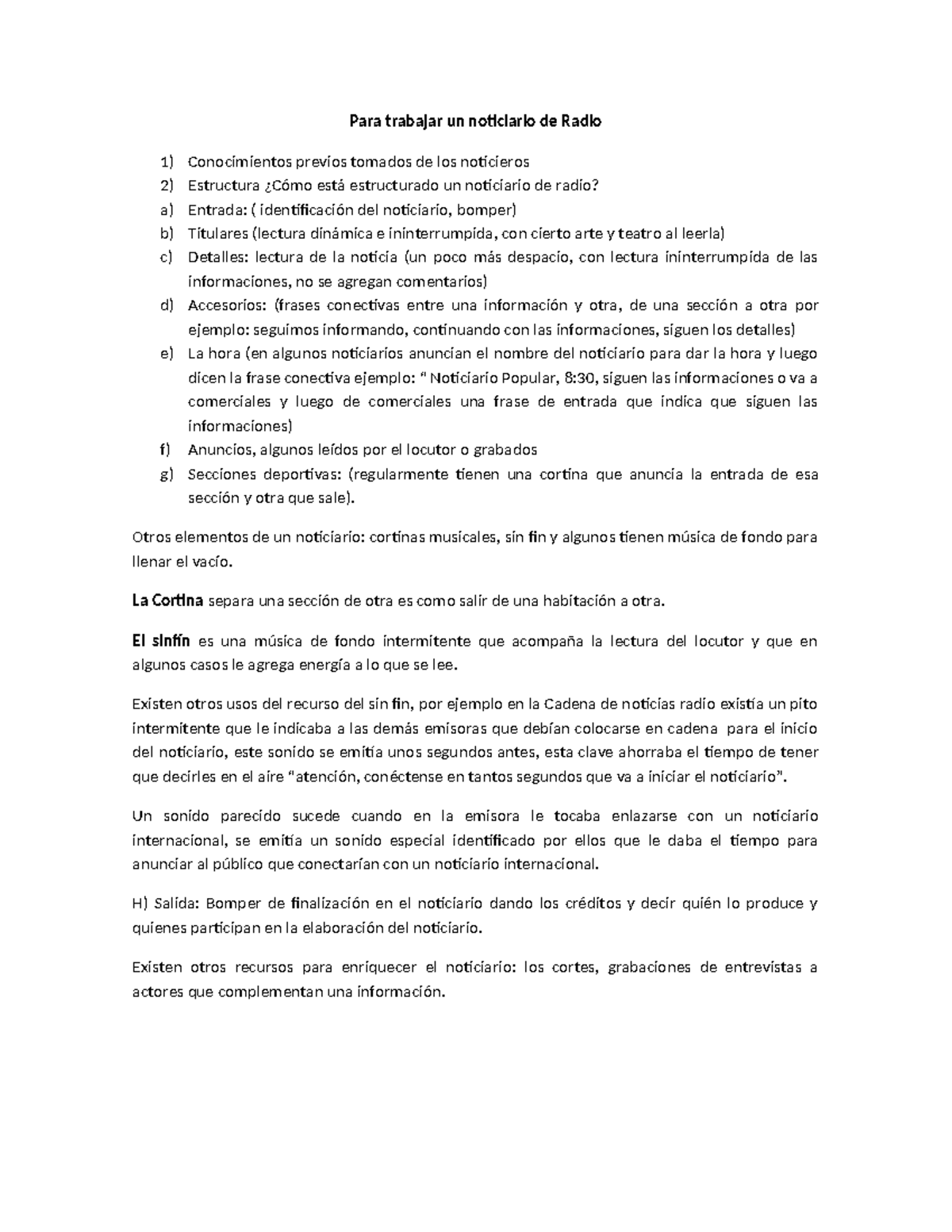 Guía para Elaborar un Noticiario Radial: Estructura y Elementos Clave ...