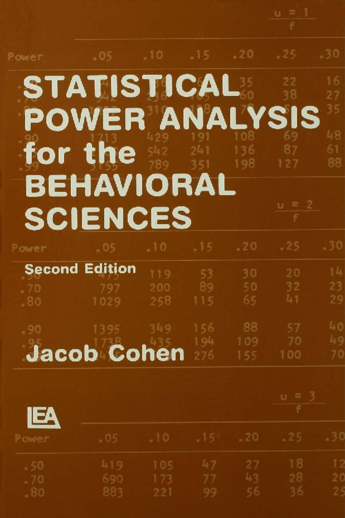 Statistical Power Analysis in Behavioral Sciences (2nd Ed.) - Studocu