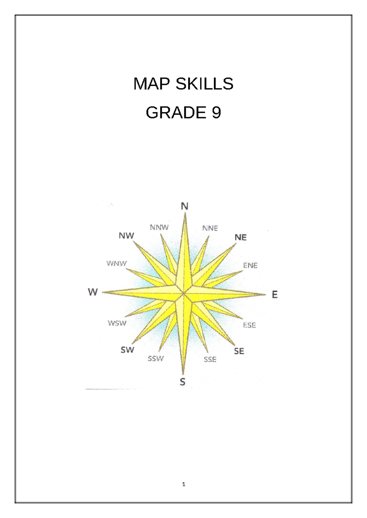 Map Skills Grade 9: Understanding Topographic Maps and Features - Studocu