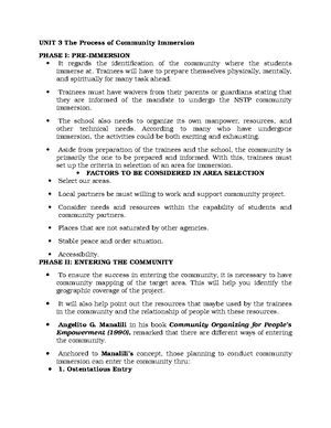 Guidelines-NSTP 2(Project Proposal) - MANAGEMENT OF NSTP COMMUNITY-BASED PROJECT MODULE OVERVIEW ...