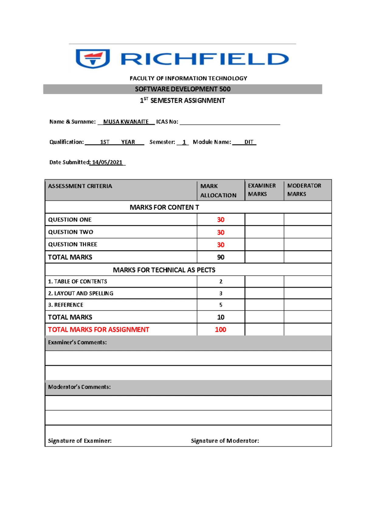 Assignment Submission Guide - Moodle LMS (RGIT) - Studocu