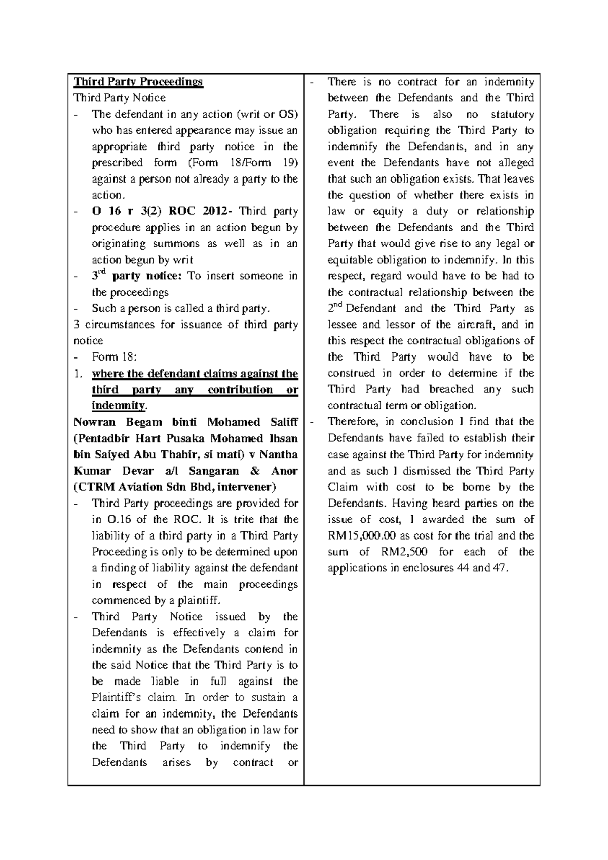 Topic 8: Understanding Third Party Proceedings in Law 101 - Studocu