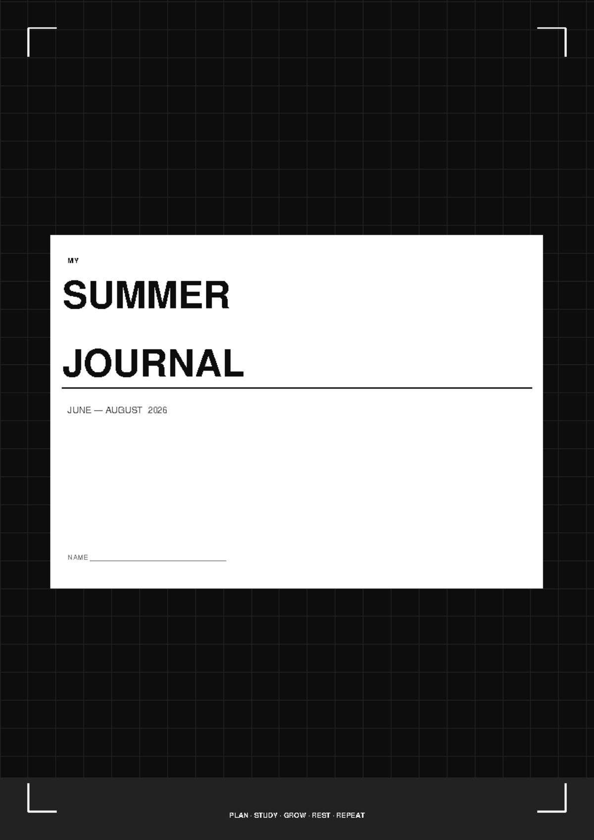 Summer Bullet Journal 2026: Goals, Study Logs & Reflections - Studocu