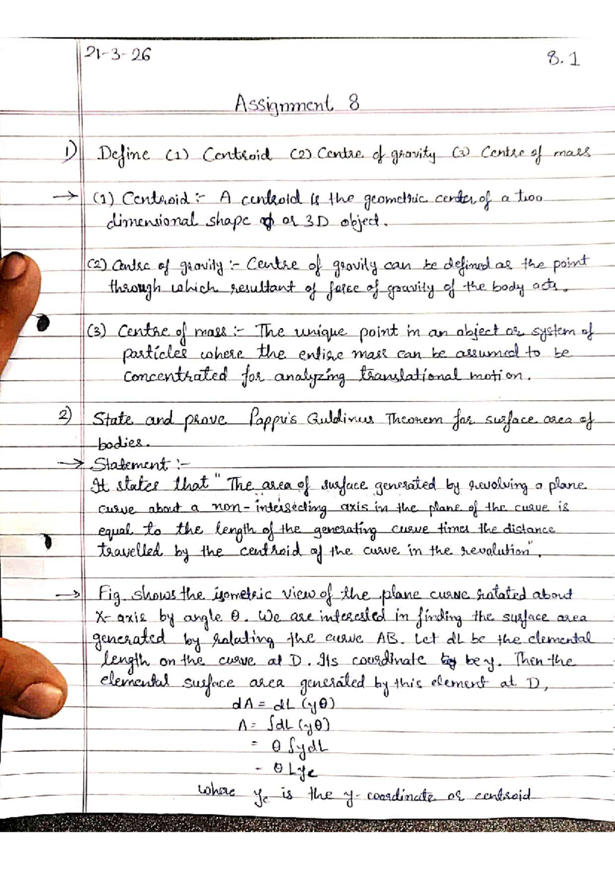 Condroid and Centroid Analysis - MATH 2-3-04 Final Exam Notes - Studocu