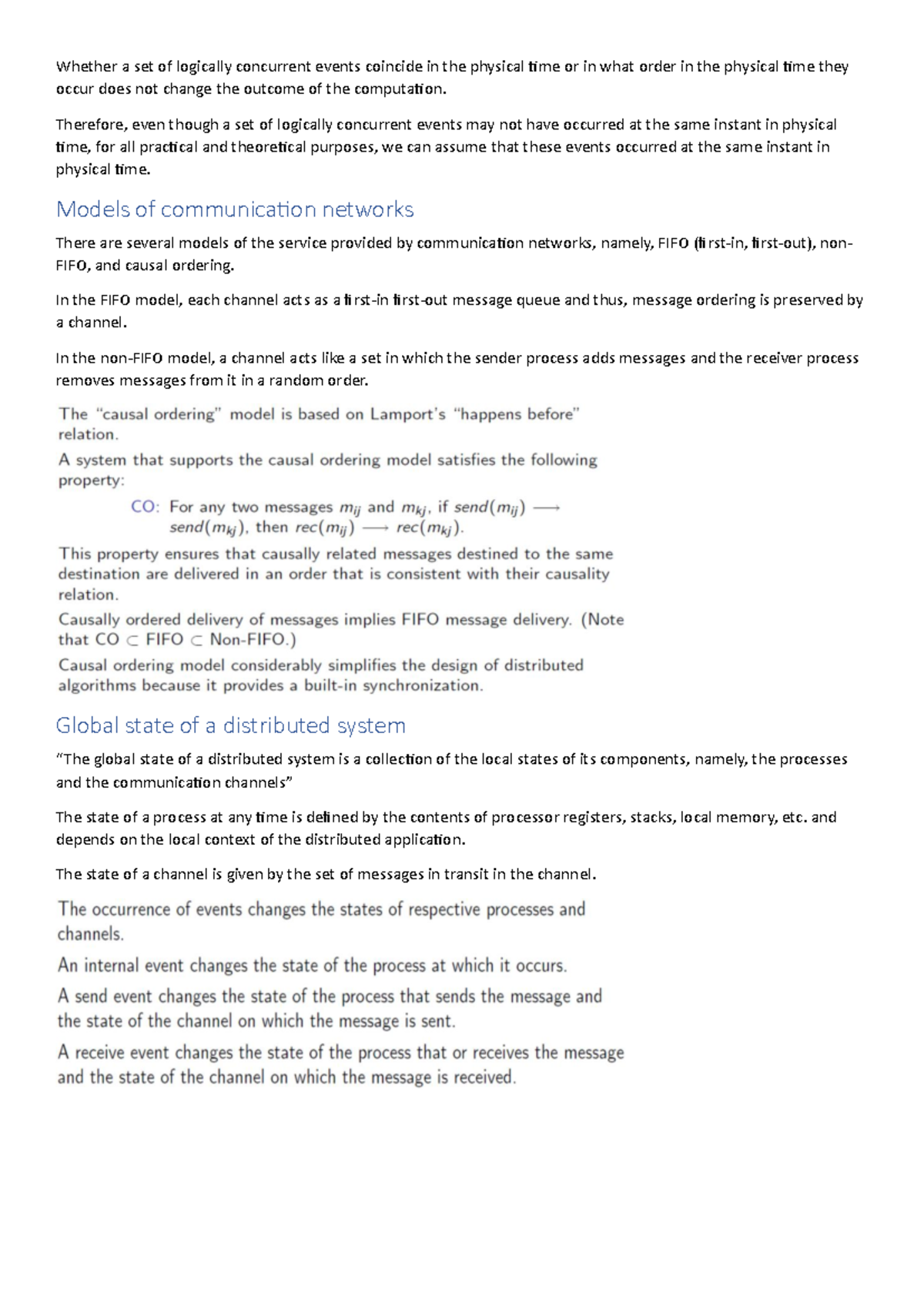 DC 1-7-10: Models of Communication Networks and Load Balancing - Studocu