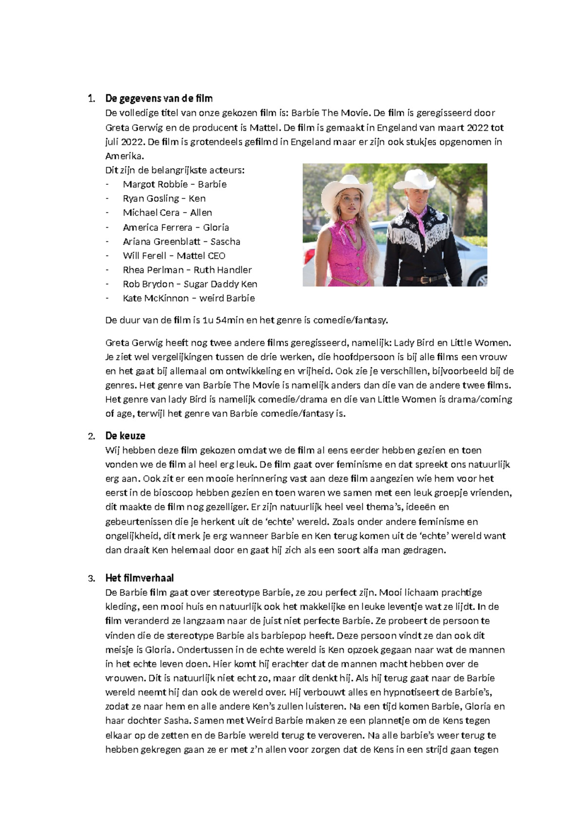 Barbie The Movie: Analyse van Feminisme en Stereotypen - Studeersnel