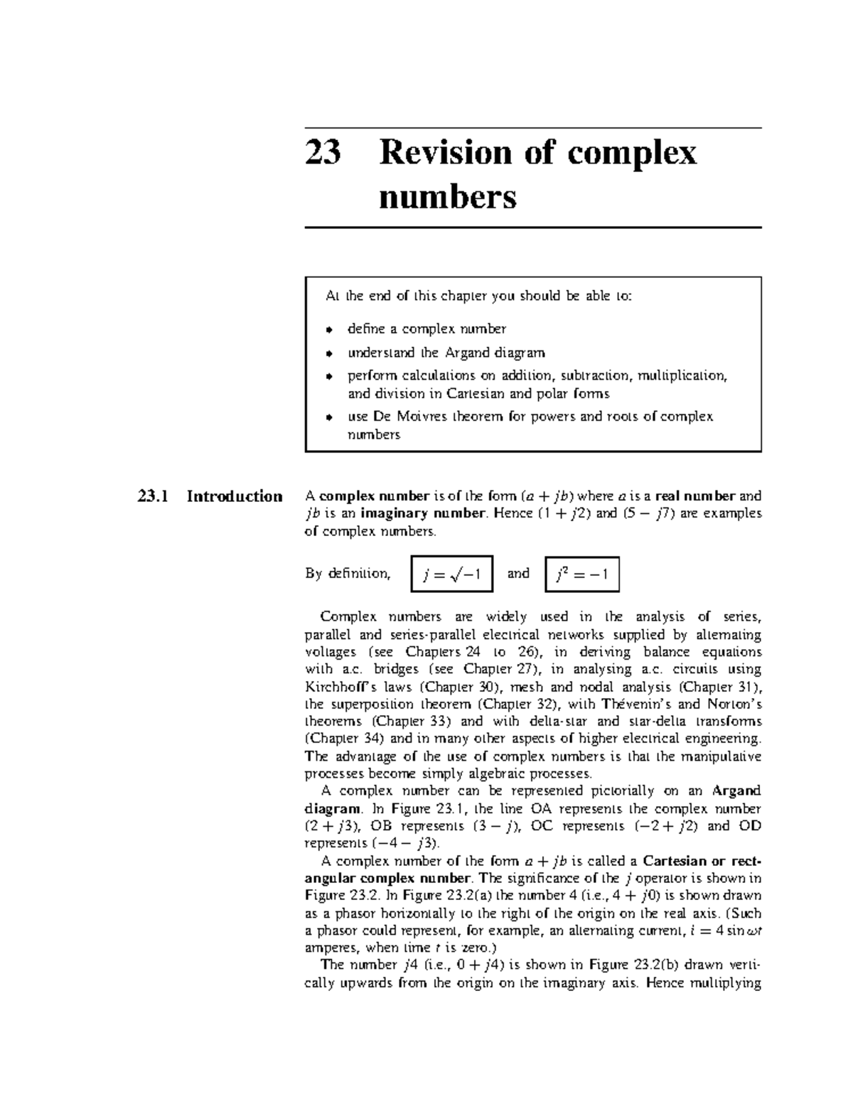 Revision of Complex Numbers (23) - Key Concepts and Problems - Studocu