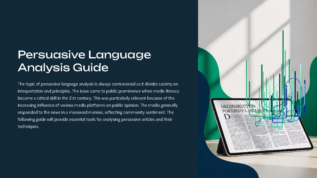 3. Persuasive Language Analysis Guide: Techniques & Impact - Studocu
