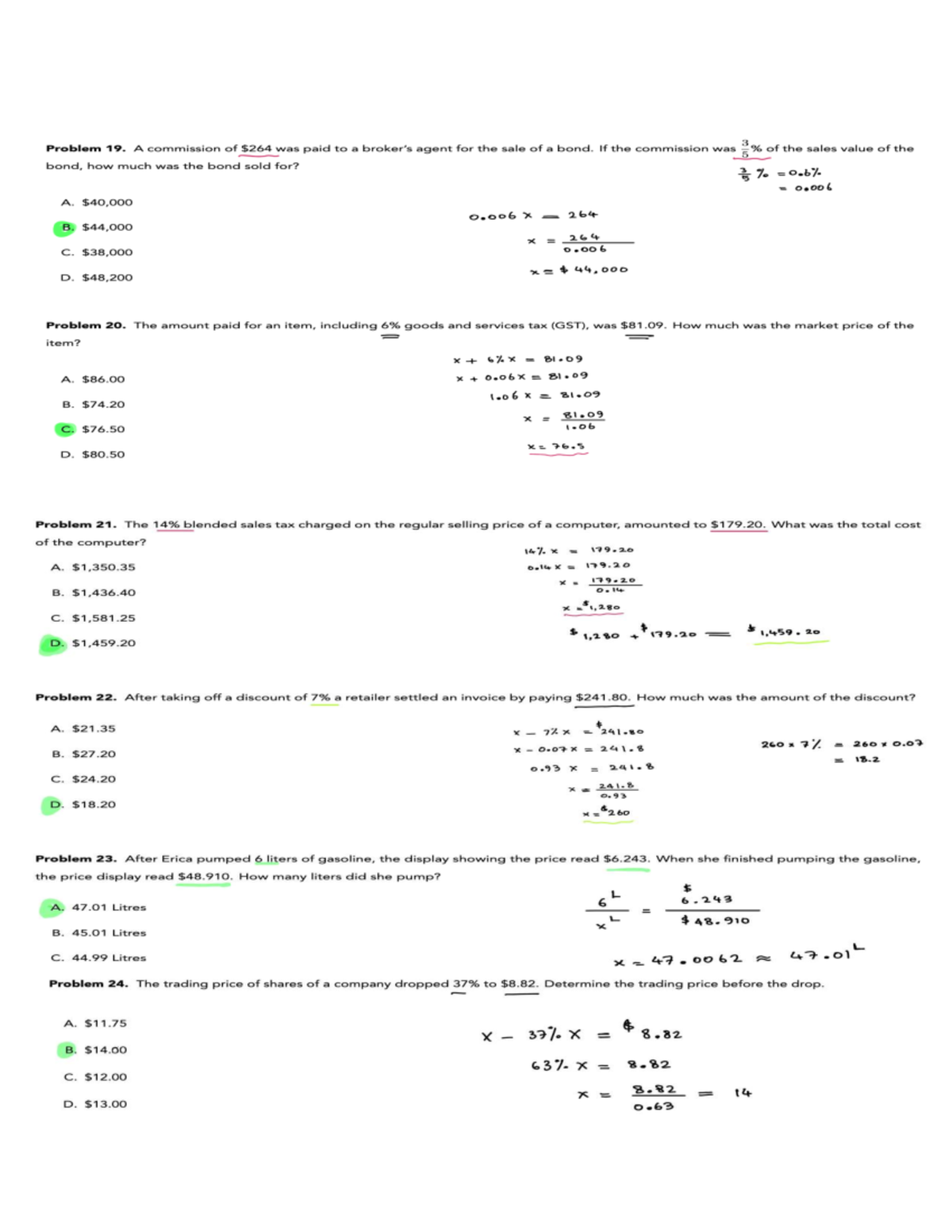 Math Final Exam Problems 2025 - Studocu