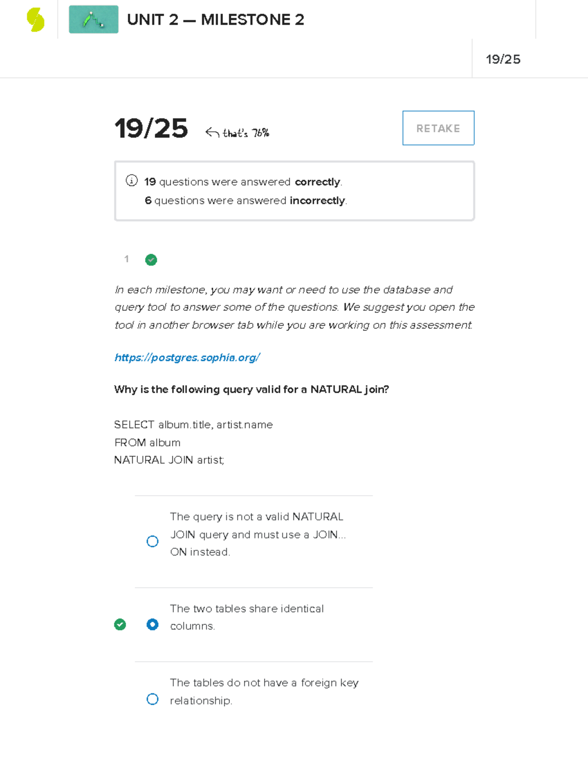 DATA BASE Unit 2 Milestone Assessment Notes - Studocu