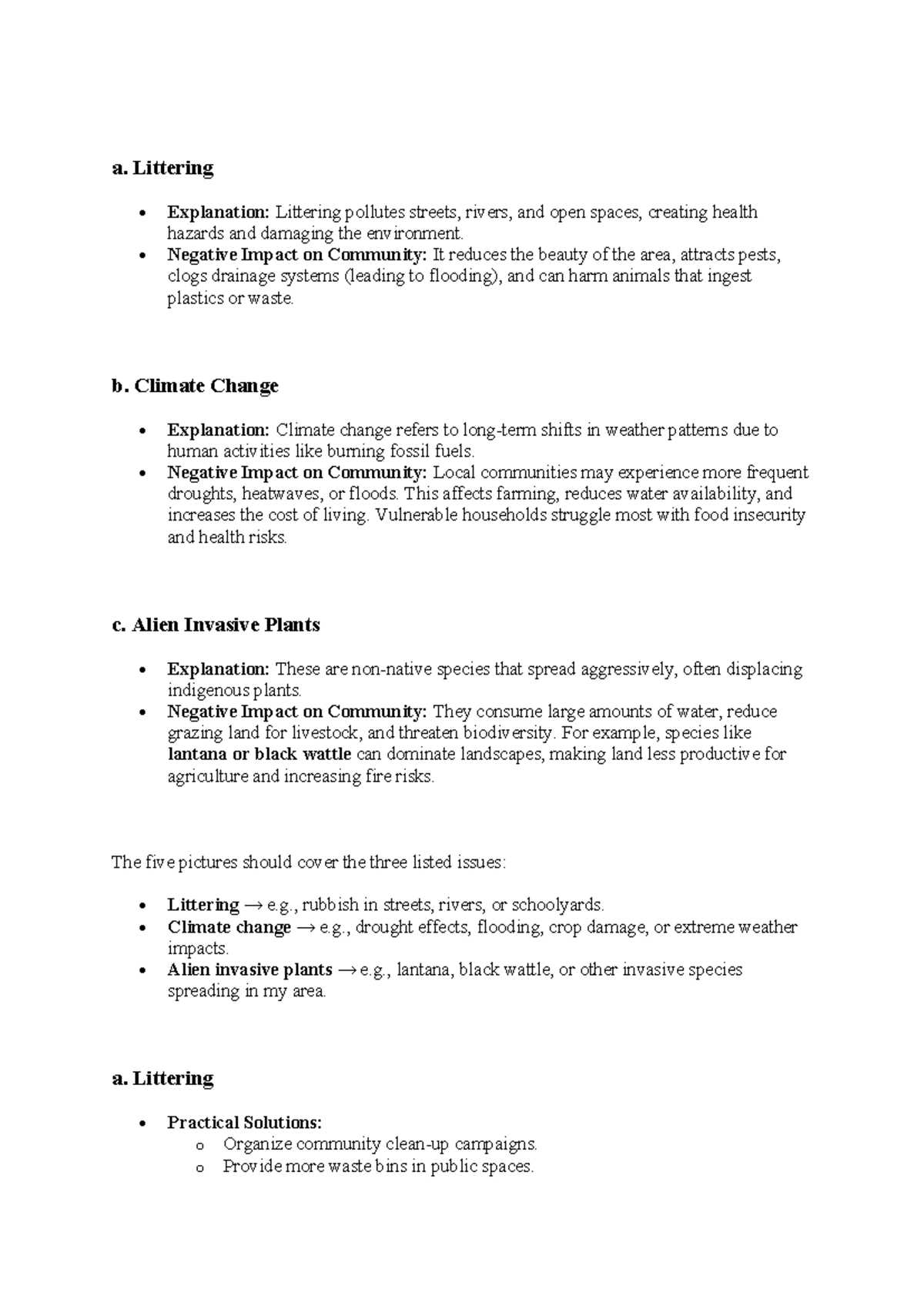 EED Assignment 1 - Notes on Environmental Issues and Solutions - Studocu