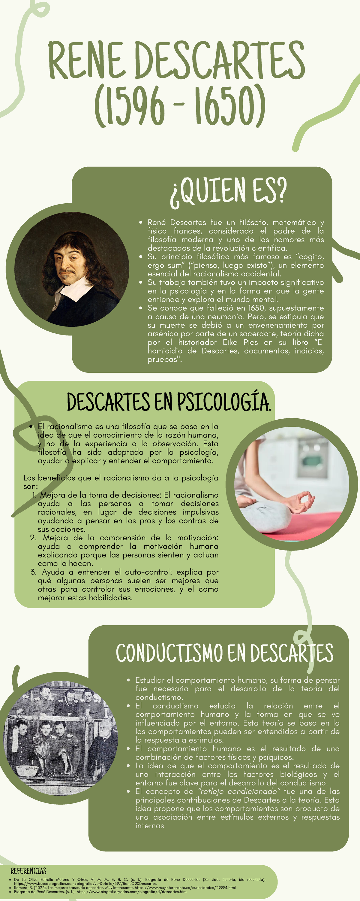 Infografia Descartes - DESCARTES EN PSICOLOGÍA. Estudiar el ...
