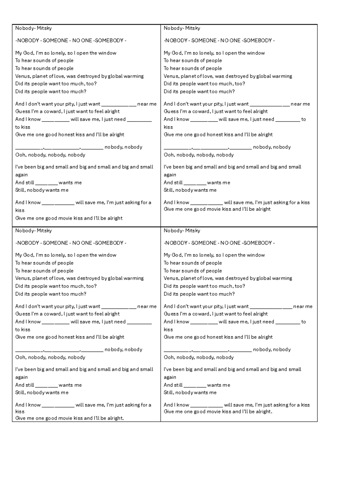 Indefinite Pronouns 2 - Activities for Understanding Usage - Studocu