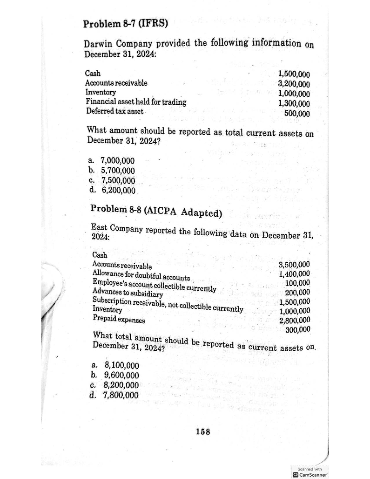 Chapter 8 Problems (CFAS) Valix 2024 Edition - Studocu