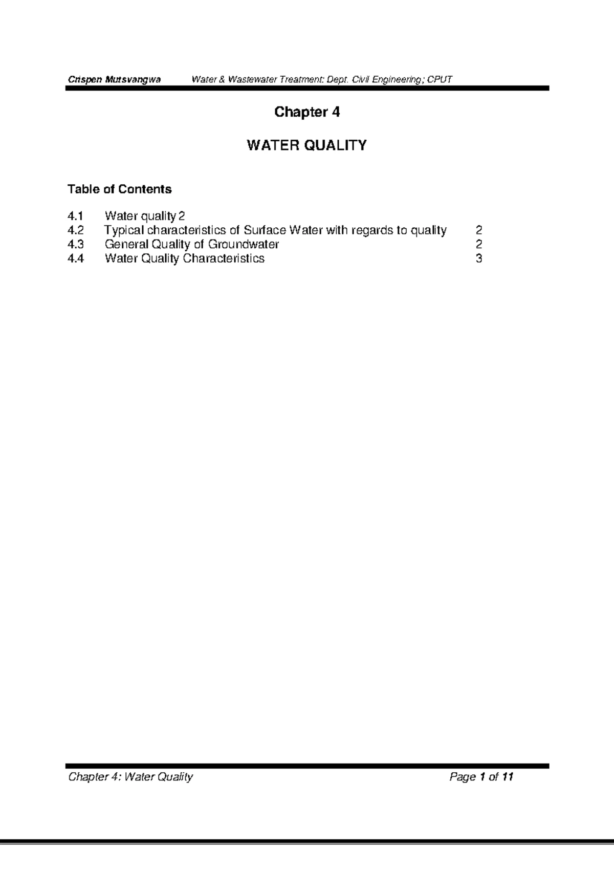 HED470 Unit 4 Handout: Sewer Reticulation & Design Notes - Studocu