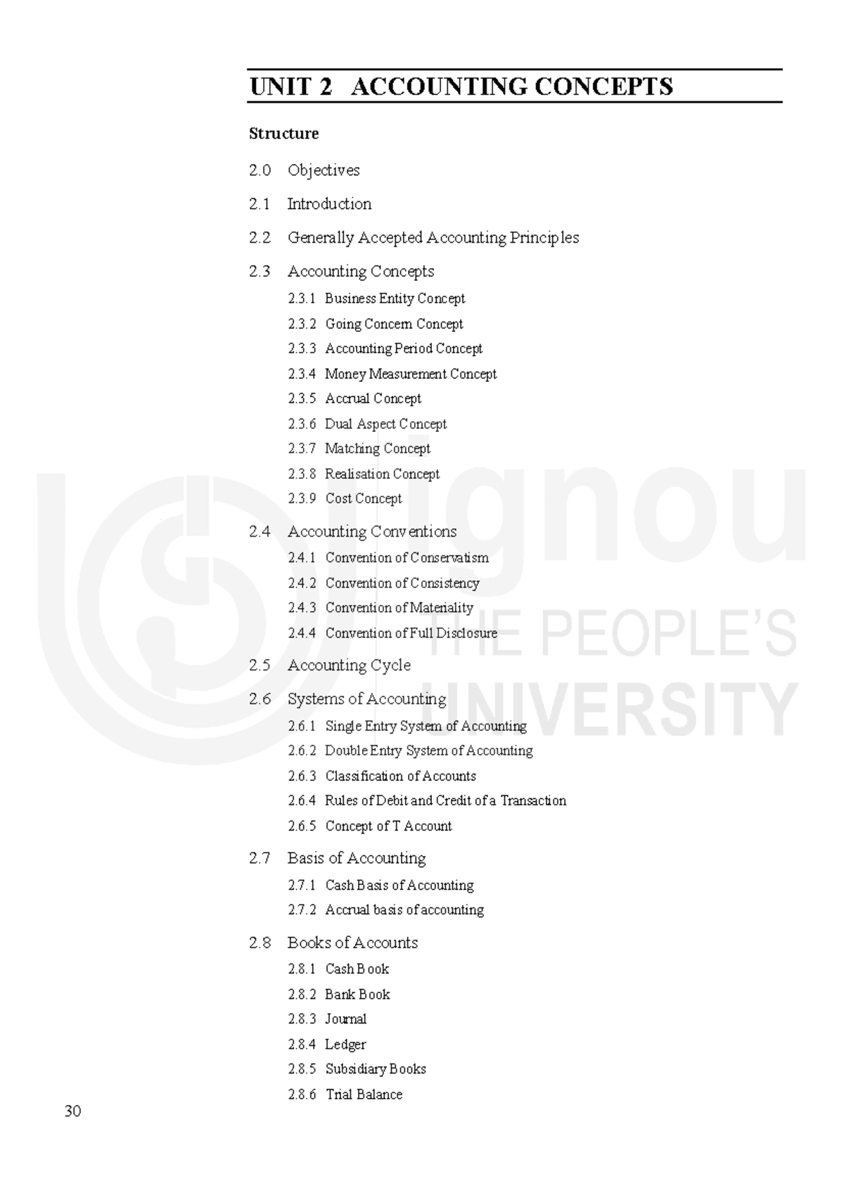 Unit 2 - Hi how are you - Accounting Framework-Overview UNIT 2 ...