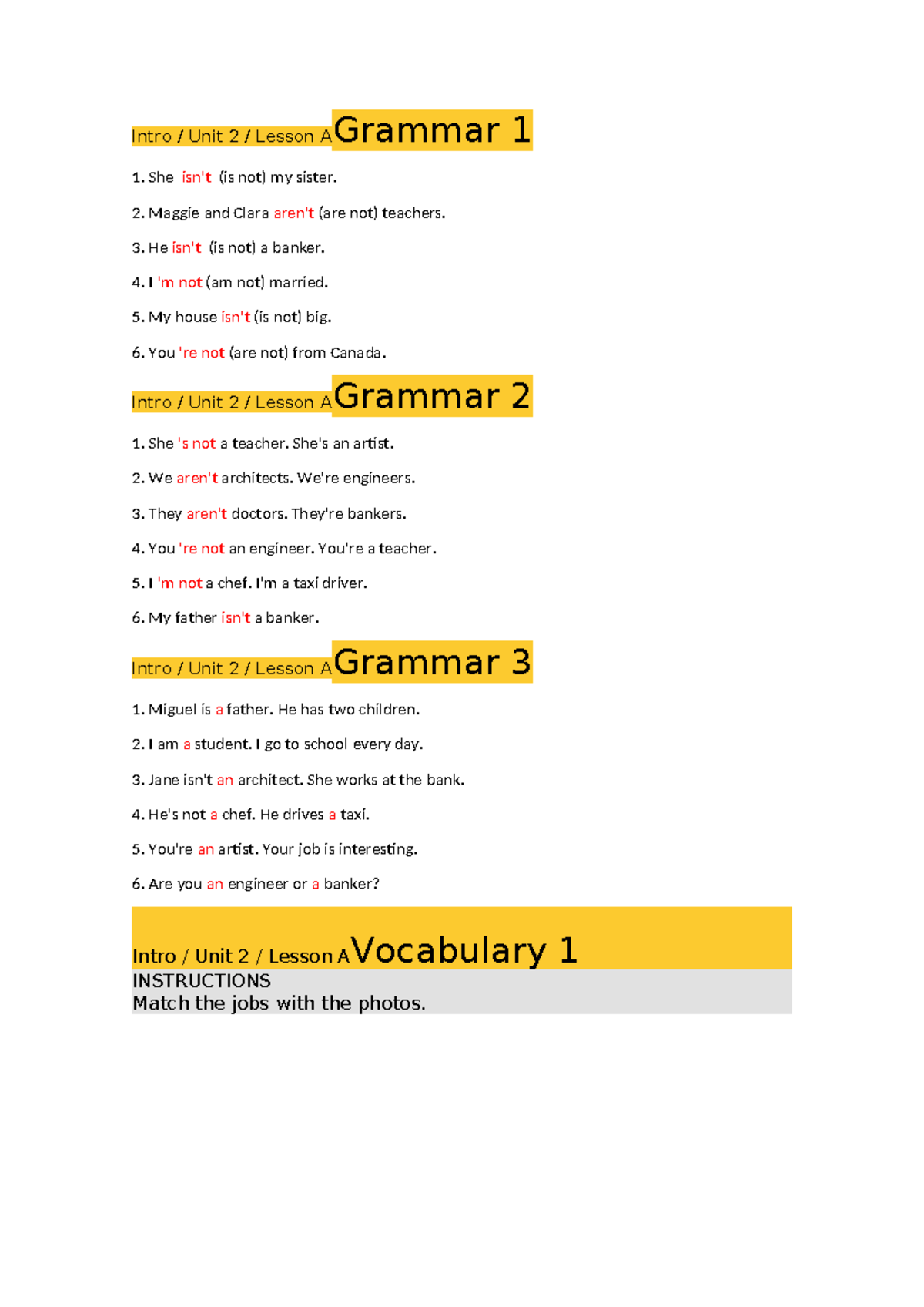 Intro to Unit 2: MyELT Lessons and Activities Overview - Studocu