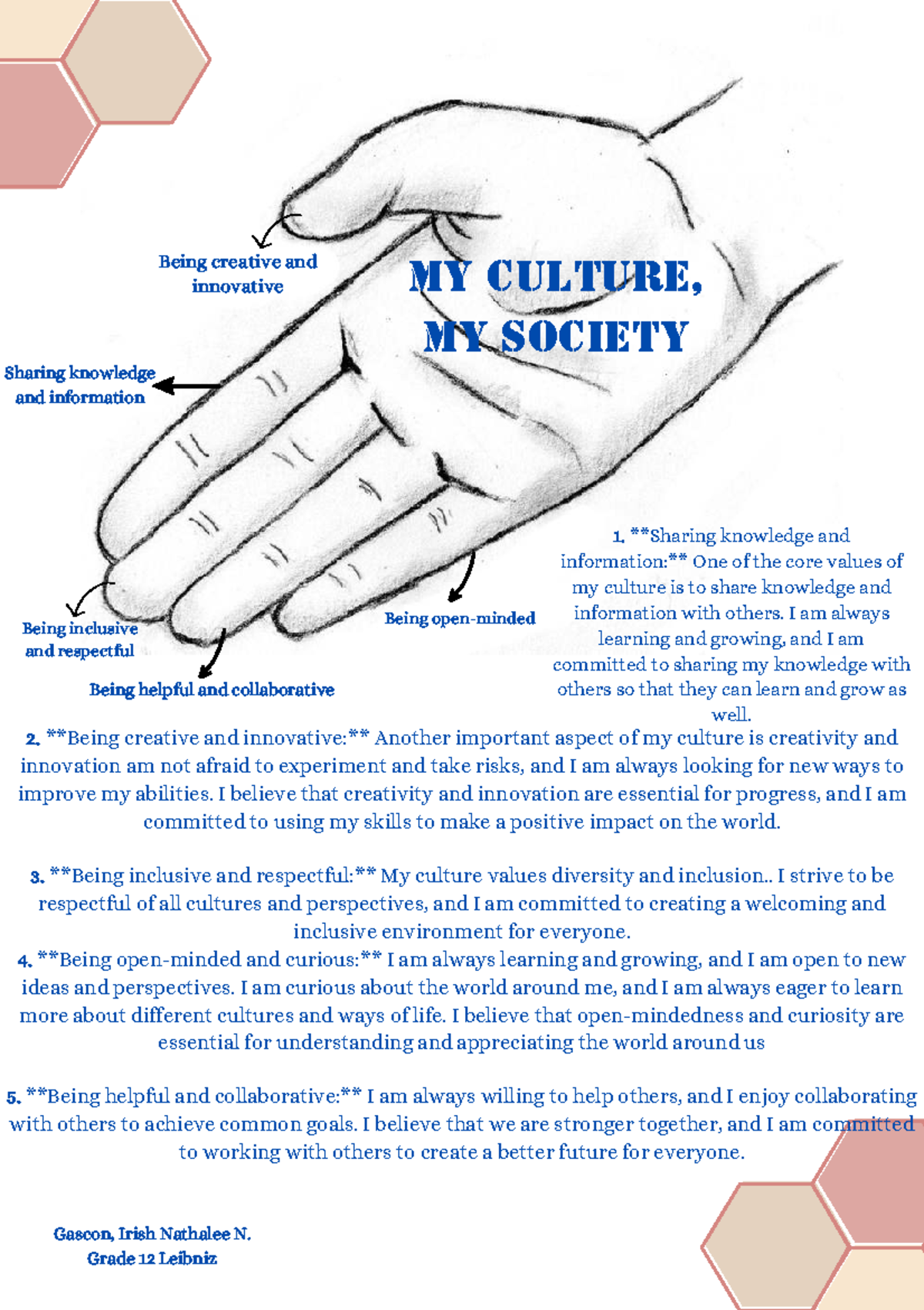UCSP - My Culture and Society: Values of Creativity, Inclusion, and ...