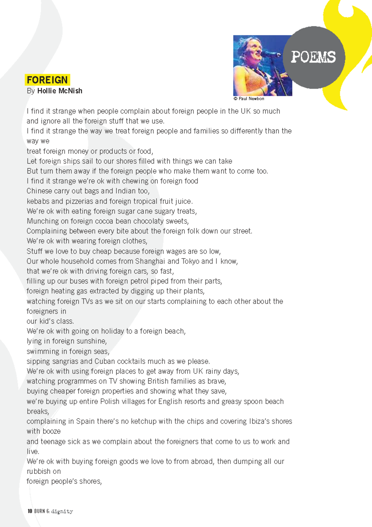POEMS: Foreign by Hollie McNish - A Critical Analysis - Studocu