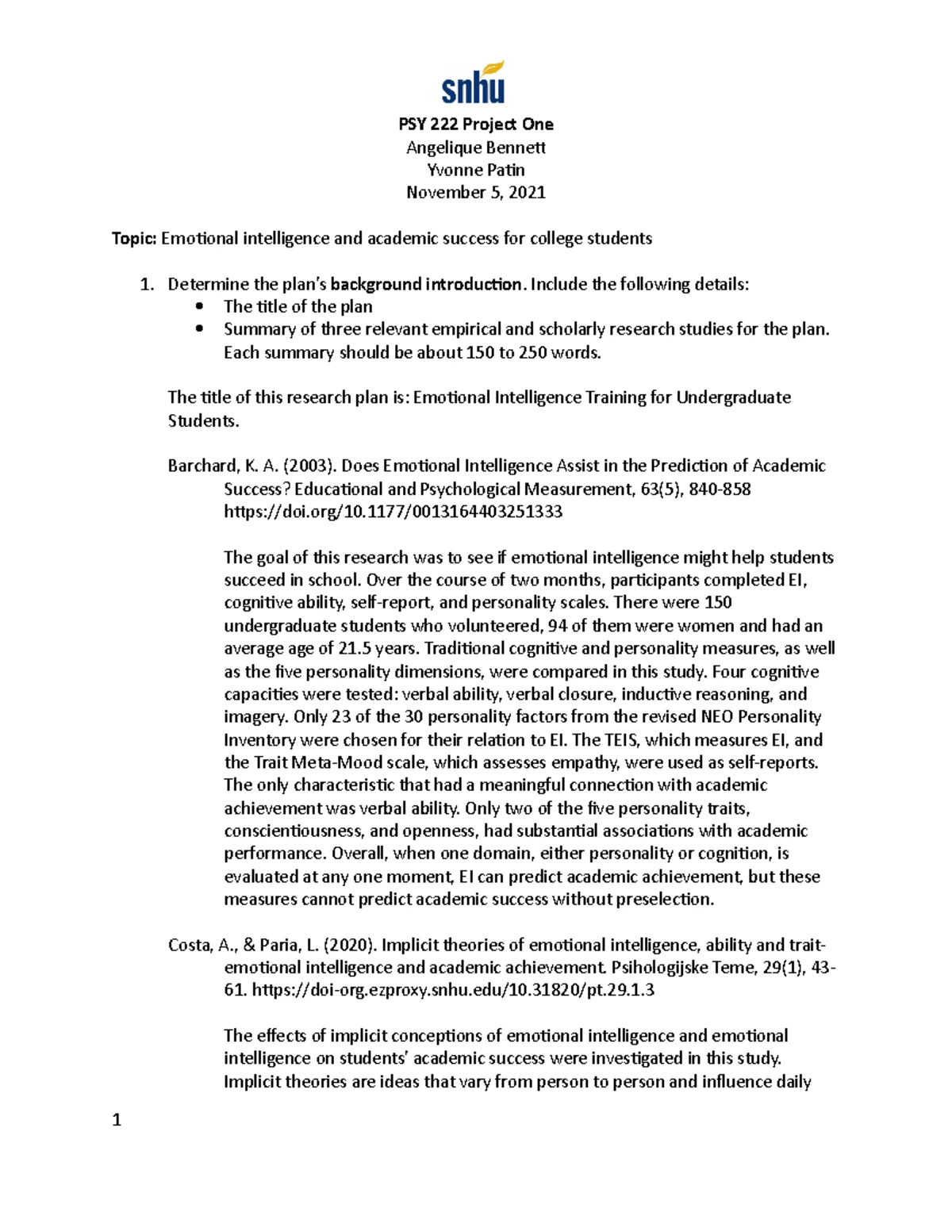 PSY 222 Module 8 e Portfolio - PSY 222 Module Eight ePortfolio Michelle ...