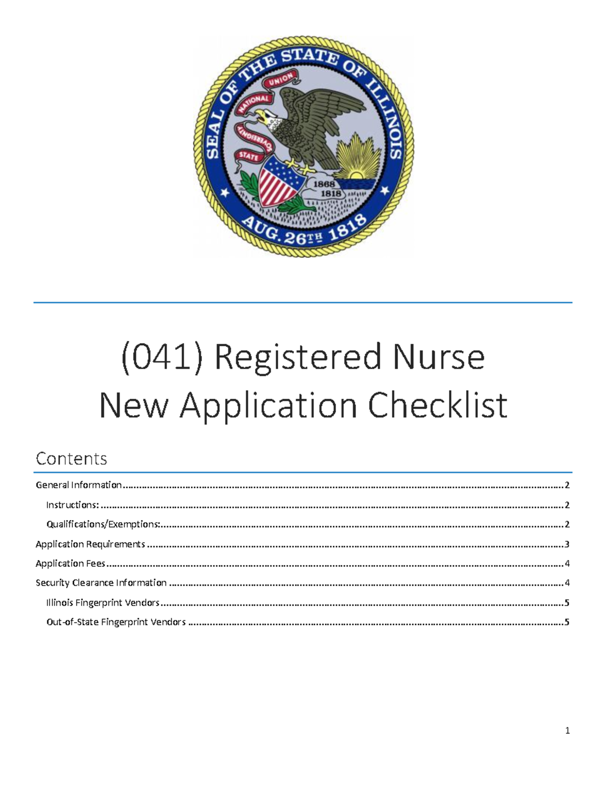 (041) Registered Nurse Application Checklist and Instructions - Studocu