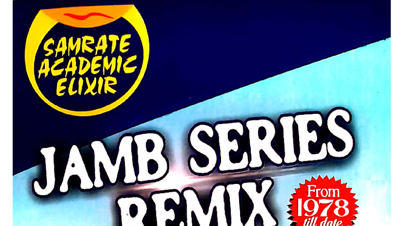 Jamb remix series chemistry - SAMRATE ACADEMIC ELIXIR JAMB SERIES REMIX ...