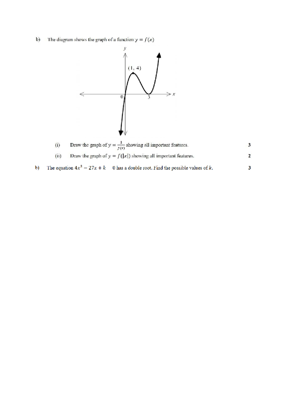 Prelim Questions: Graphs and Roots Analysis (Math 101) - Studocu